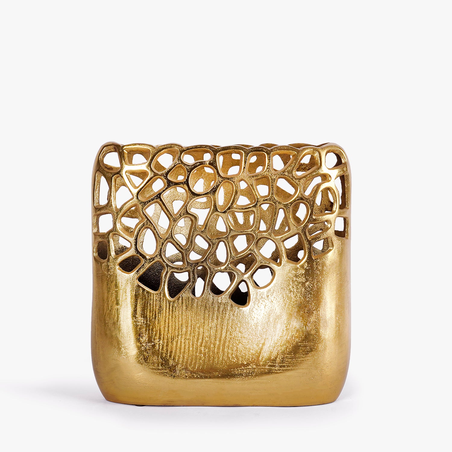 Inkwell Enigma Golden Flower Vase (30x10x28 cm) – Casa Decor