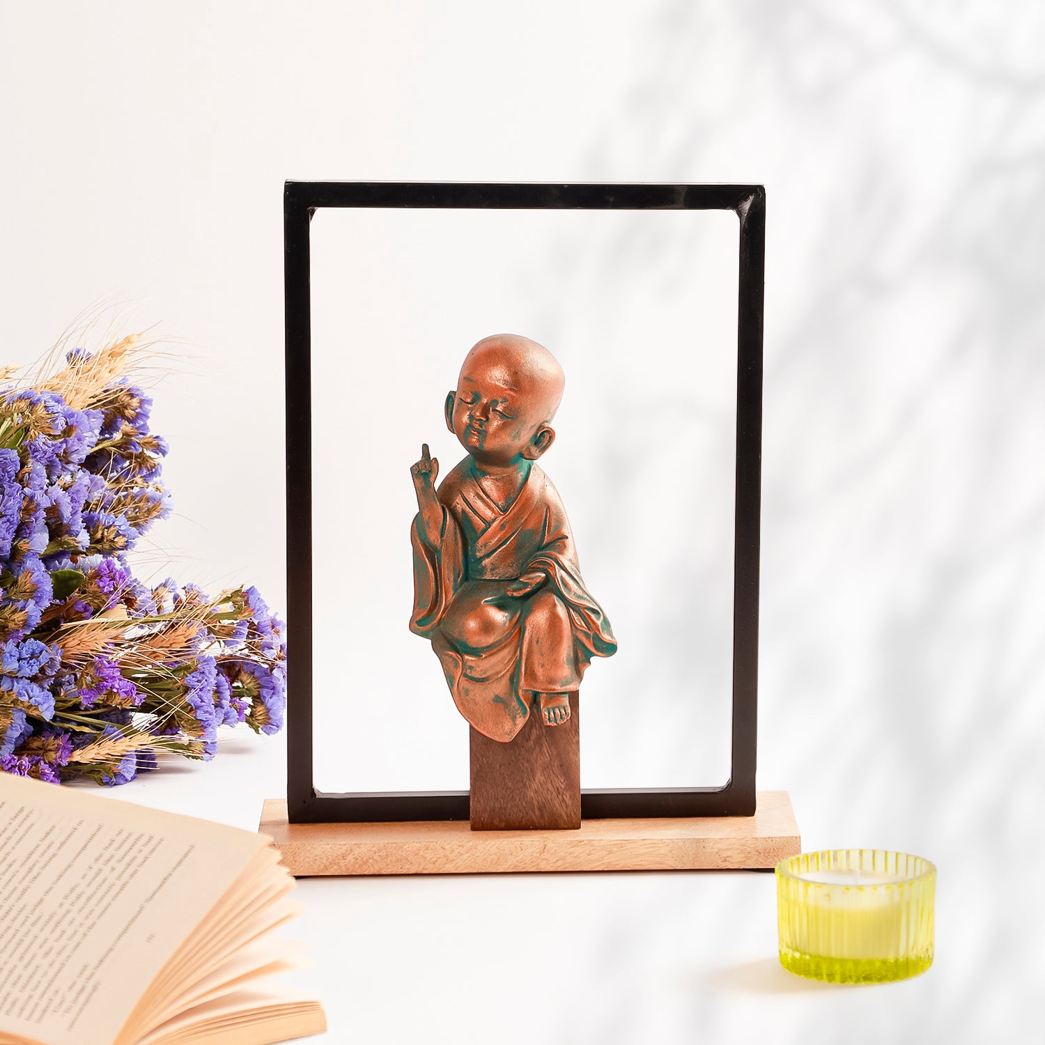 Sacred Solitude: Young Buddha Unity Sculpture – Casa Decor