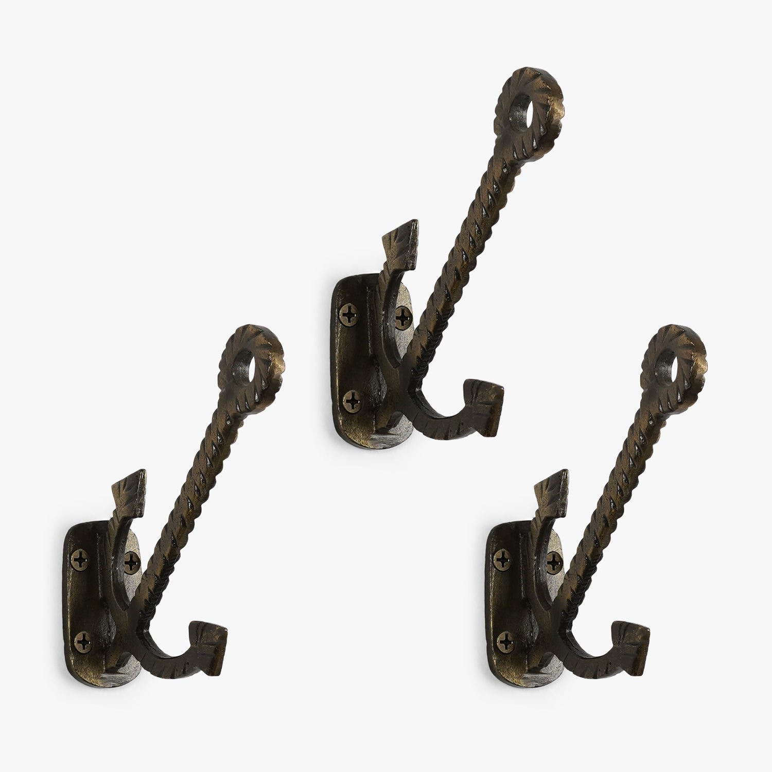 Anchor Shot Wall Hooks (Set Of 3) (11.4x10x2.5 Cm) – Casa Decor